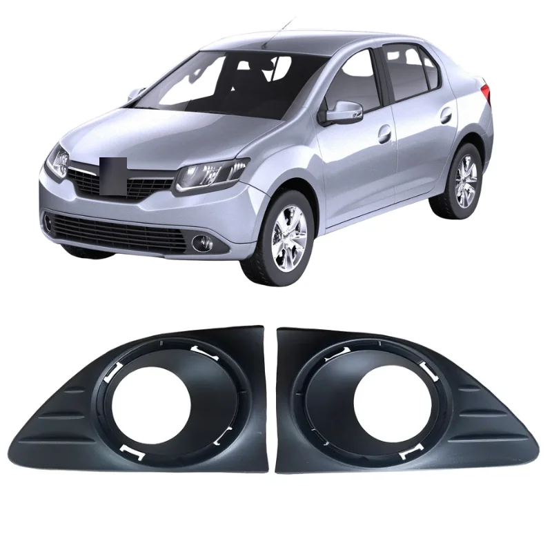 Front Bumper Fog Light Frame Set Left Right ABS Plastic Trim, Bumper ...