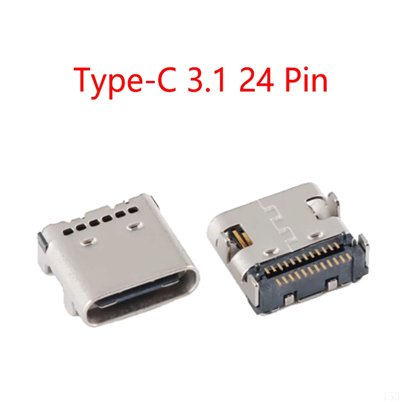500PCS-Lot-USB-3-1-24-Pin-Type-C-USB-Female-Charge-Jack-Power-Jack ...