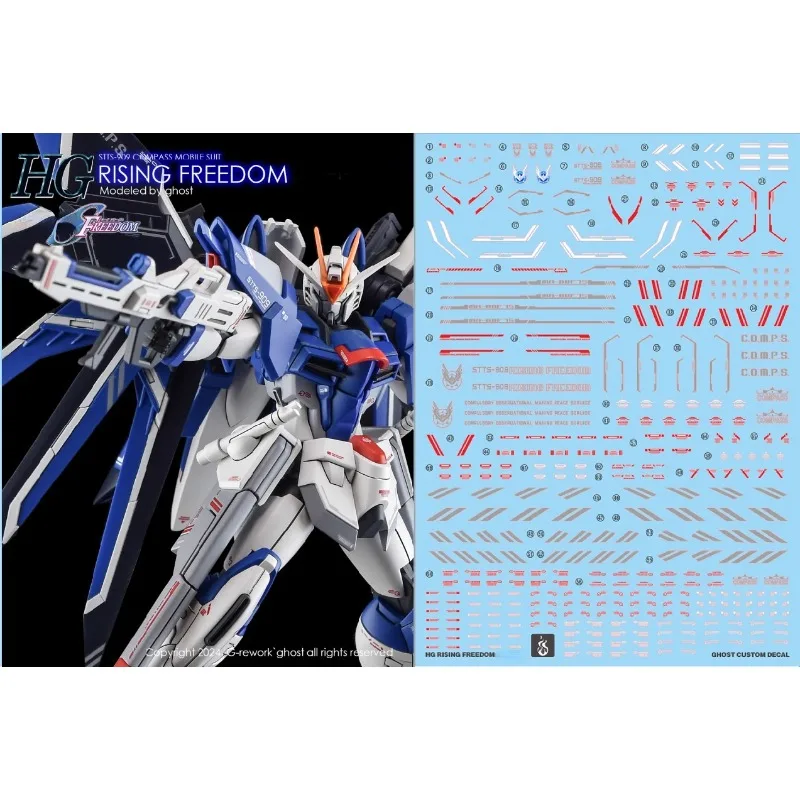 YAN-Calcoman-a-para-HG-Rising-Freedom-STTS-909-semilla-br-jula-traje-m ...