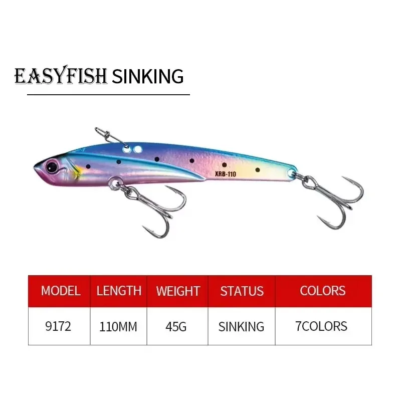 EASYFISH 110mm 45g Sinking VIB Fishing Bait Trout Bass Lure Saltwater ...