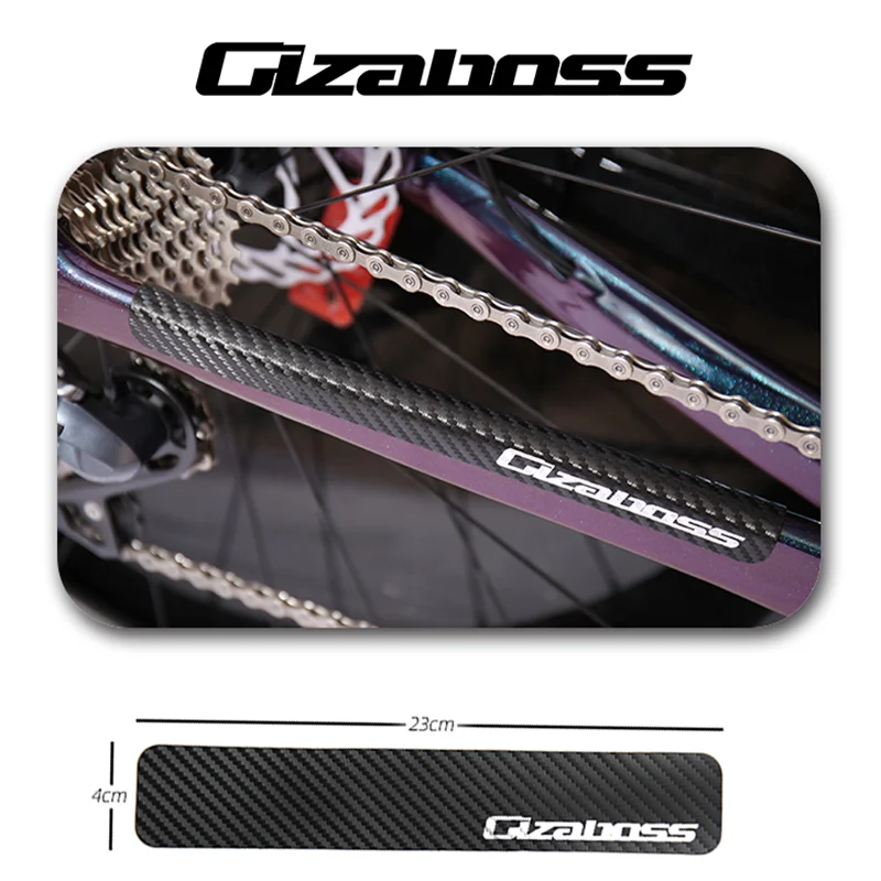 2022 Gizaboss Carbon Fiber Pattern Bike Chain Protector Waterproof ...