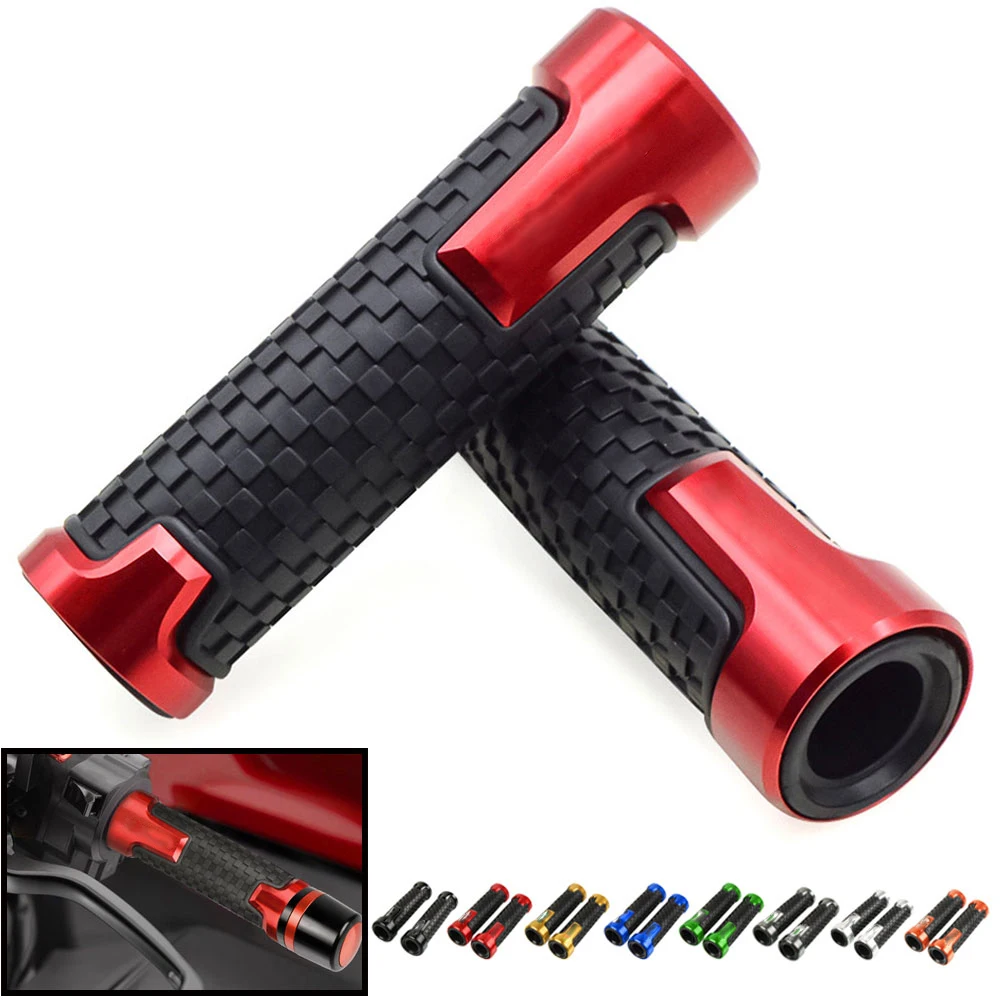 7-8-22MM-Motorcycle-Accessories-Handlebar-Hand-Grips-Bar-End-Gel-Grip ...