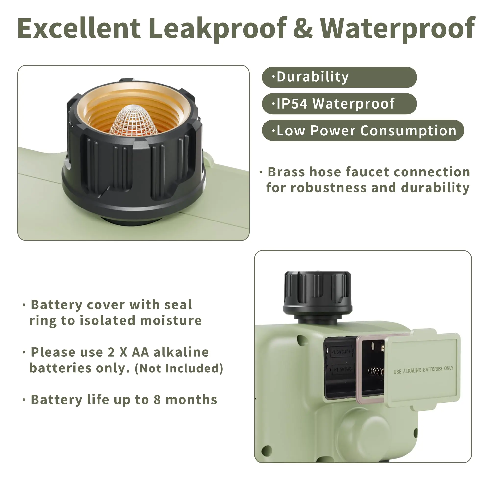 Sprinkler Timer Diivoo Smart Water Timer - Programmable Hose Timer With ...