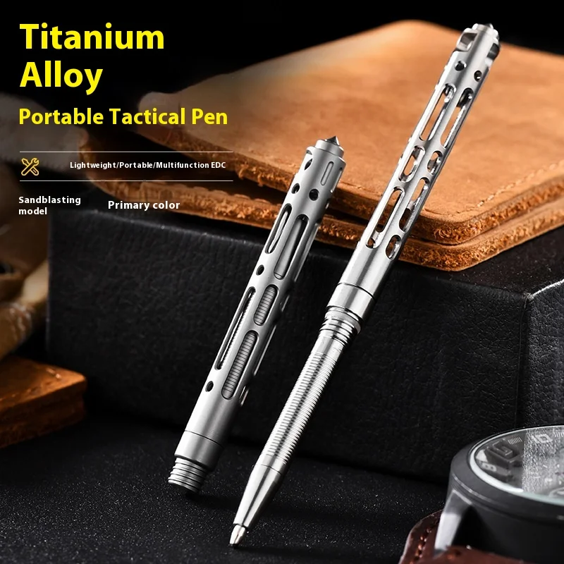 Titanium Alloy Tactical Pen Mini Multi-Functional Metal Self-Defense ...