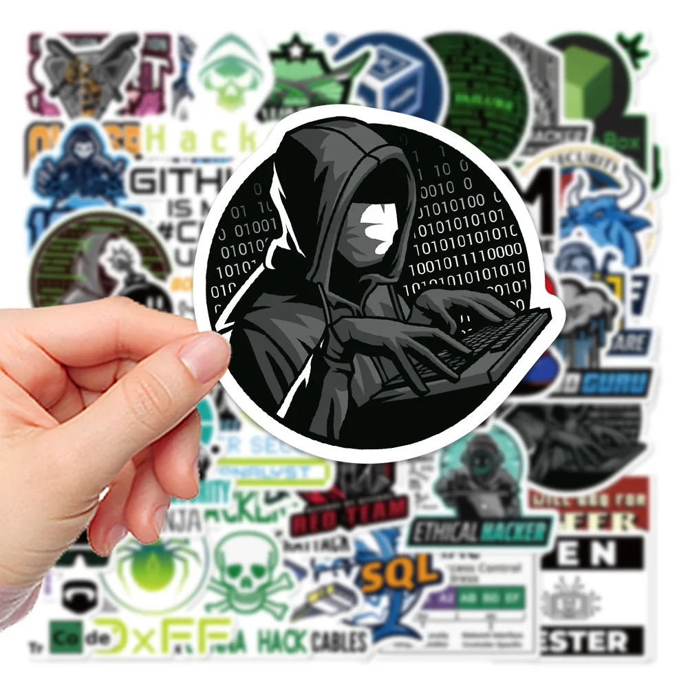 10-50PCS-Cool-Hacker-Programming-Network-Stickers-for-Luggage-Computer ...