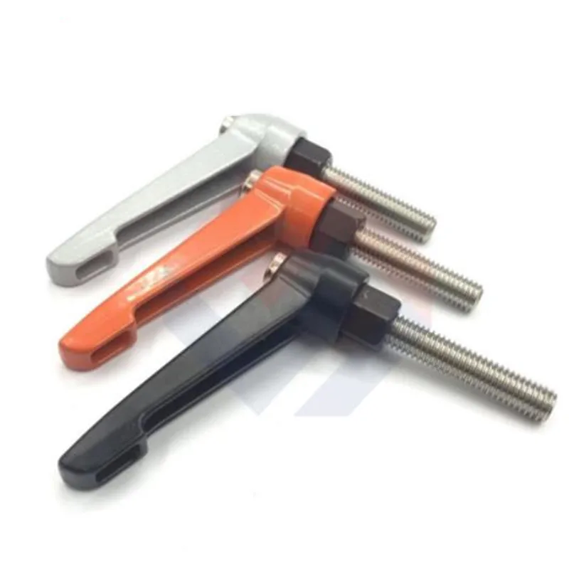 5Pcs-304-M4-M5-M6-M8-Stainless-steel-thread-Clamping-Lever-L-shape ...