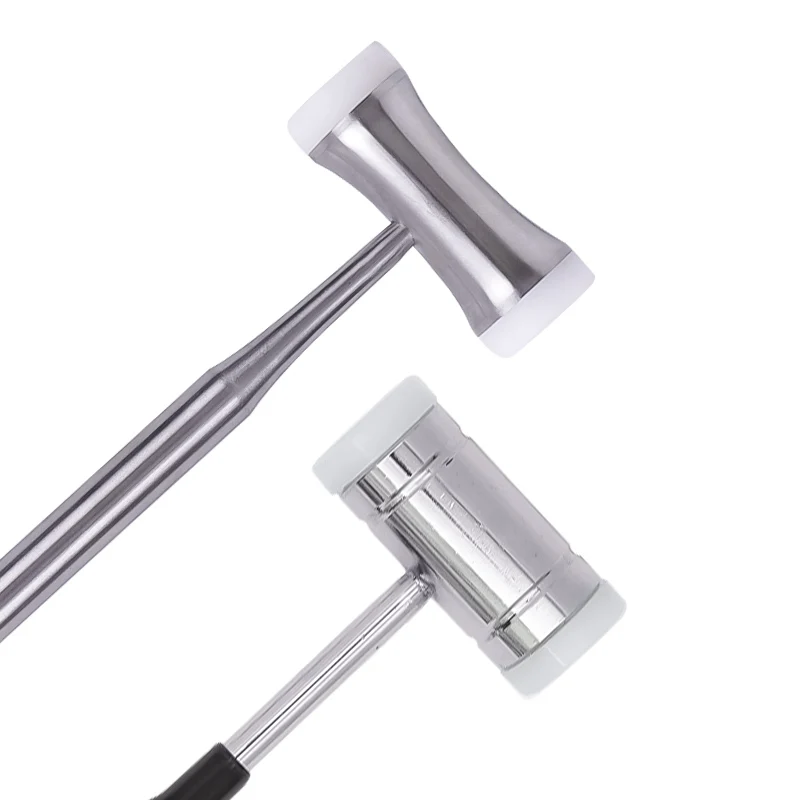 1pc Dental Bone Hammer Double-headed Nylon Stainless Steel Handle ...