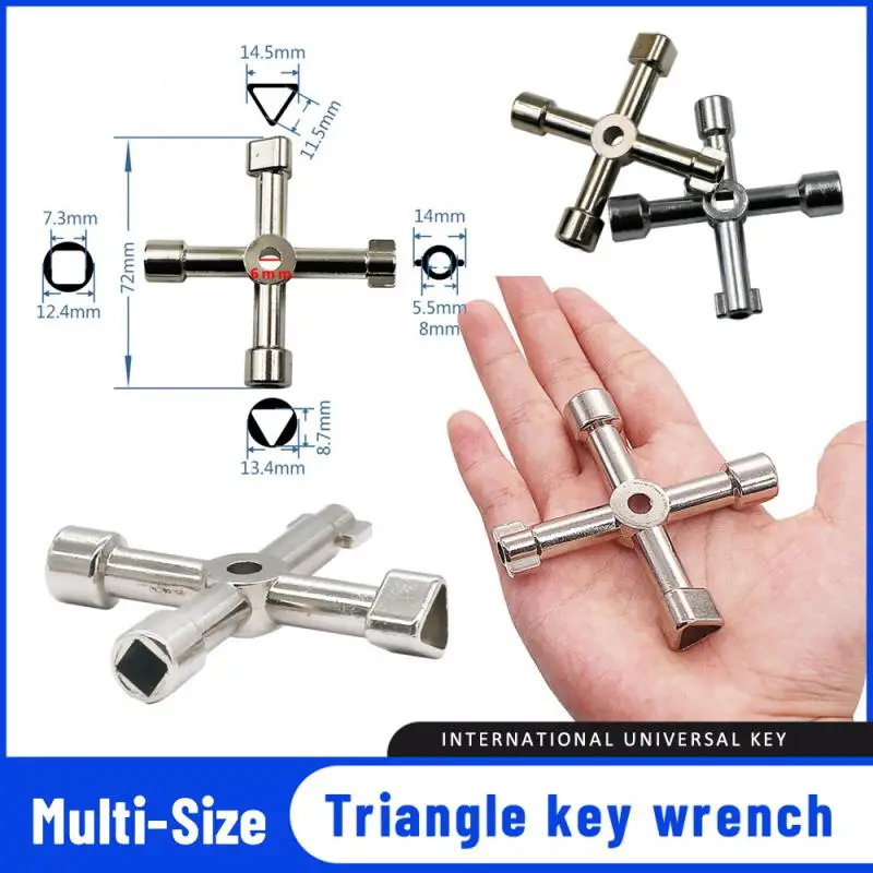 Universal-Panel-Key-Lock-Wrench-Plumber-Keys-Cross-Triangle-Square ...