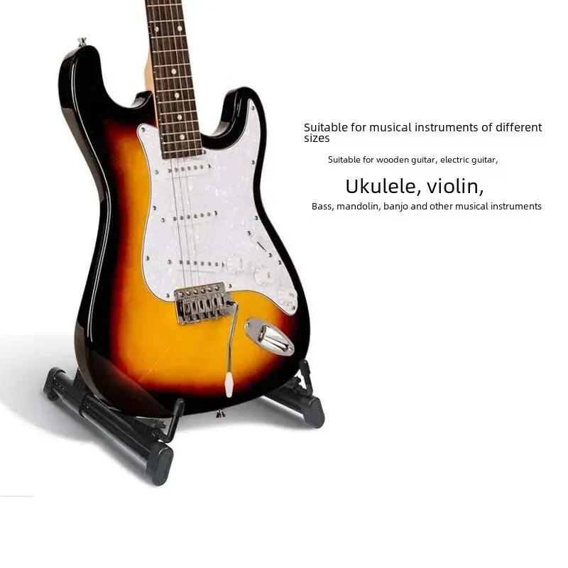 Foldable-Vertical-Guitar-Stand-For-Acoustic-Electric-Guitars-Home-Use ...