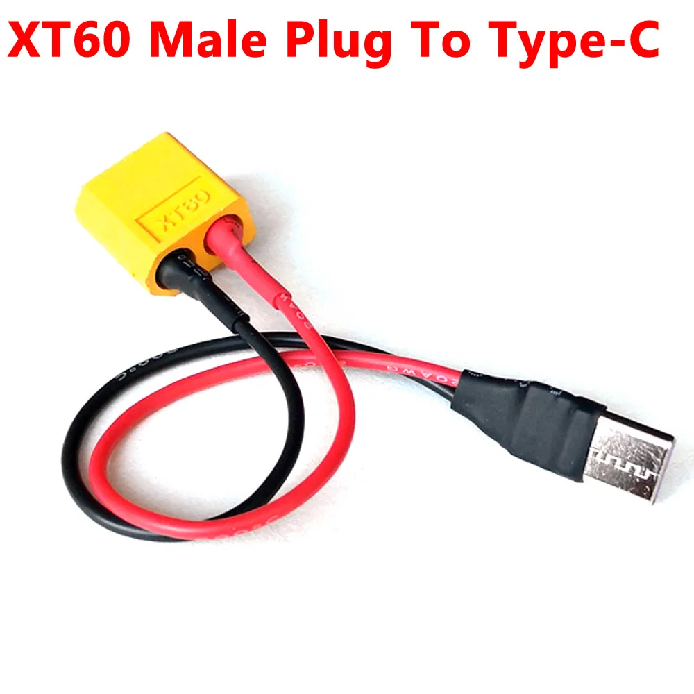 1pcs-XT6-Male-Plug-To-Type-C-With12cm-Silicone-Wire-Power-Adapter-Cable ...