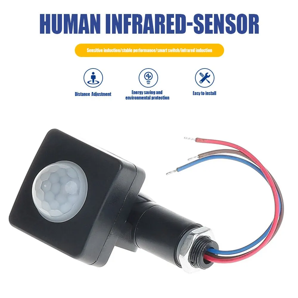 85V-265V-IP65-Motion-Sensor-Adjustable-PIR-Switch-Ultrathin-LED-Flood ...