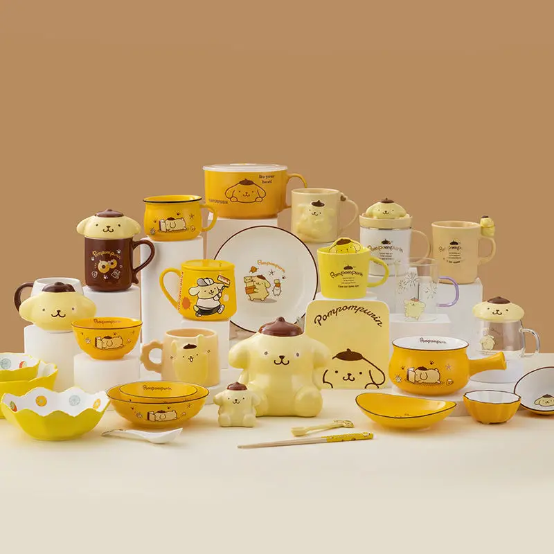 Kawaii-Sanriod-Anime-Hobby-Pom-Pom-Purin-Household-Ceramic-Tableware ...