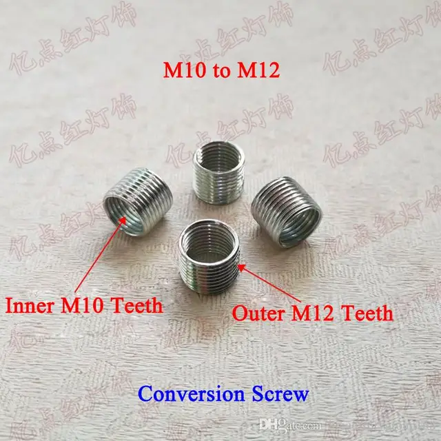 M8 M10 M12 Hex Nuts M6 M8 M10 M12 Conversion Screw Nut LED Light ...