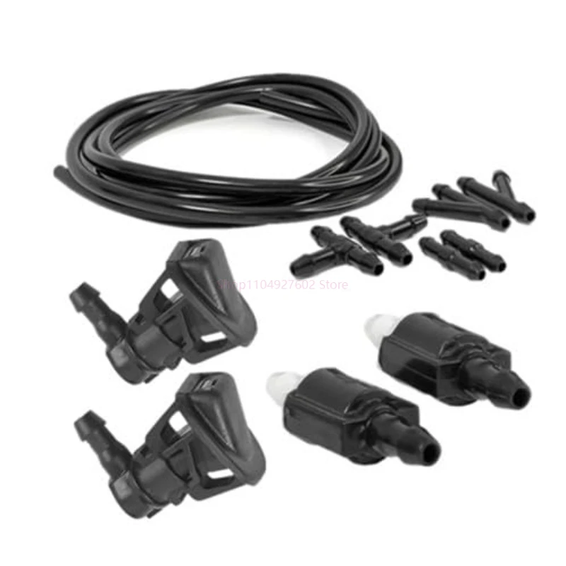 Front Windshield Windscreen Wiper Sprayer Washer Jet Nozzles Kit For ...