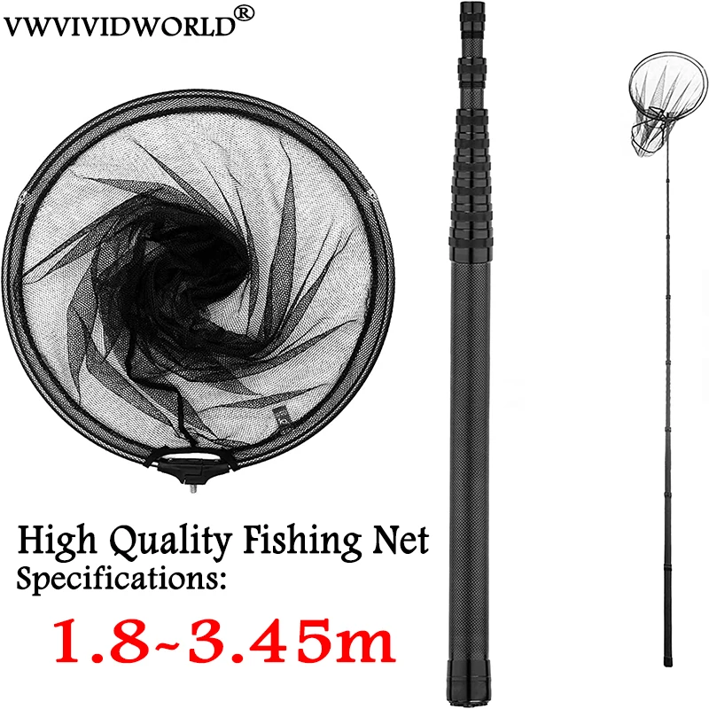 VZb-1-8-3-45m-Portable-Carbon-Fishing-Net-Fish-Landing-Hand-Net ...