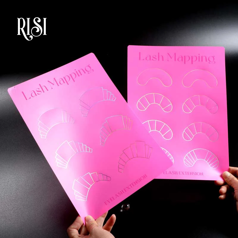 RISI-Lash-Mapping-Stickers-Plastic-Lash-Mapping-Practice-Chart-lashes-tools-Hot-Eyelash ...