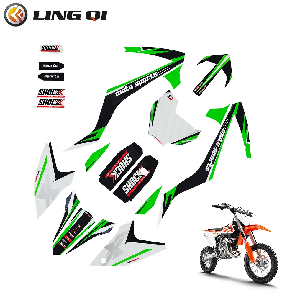 LINGQI RACING Motorcycle KT65 PVC Decal Kohis Sticker 3M Stickers Kit ...