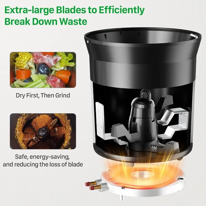 Odorless Kitchen Composter - Portable 3.8L Smart Composter