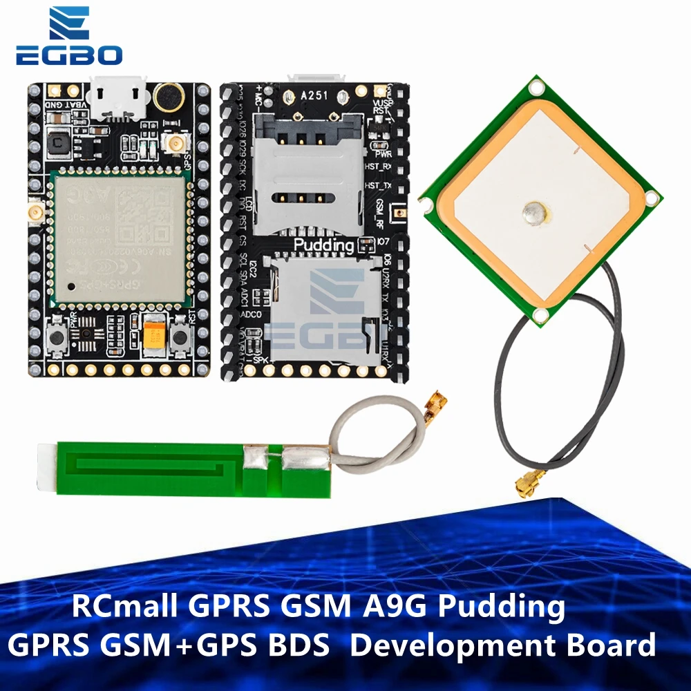 RCmall-GPRS-GSM-A9G-Pudding-GPRS-GSM-GPS-BDS-A9G-Development-Board-SMS ...