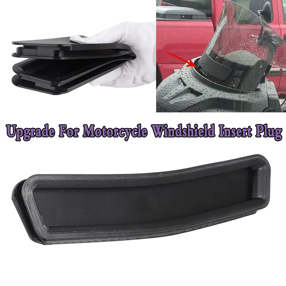 Upgrade Windshield Plug Motorcycle Black TPU Material Accessories For ...