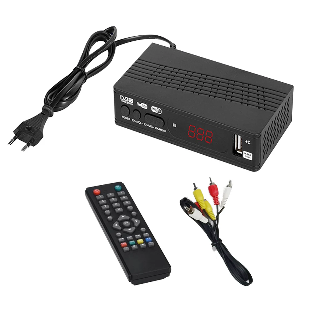 1080P 지상파 수신기 수신기 원격 제어 DVB T2 DVB C 듀얼 신호 소스 수신 위성 TV 수신기| | - AliExpress