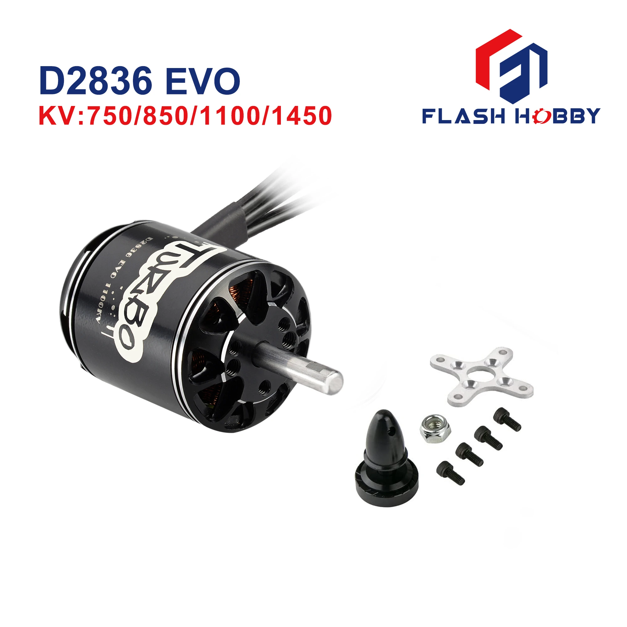 D2836EVO 2836 2217 750KV 850KV 1100KV 1450KV RC Brushless Motor for UAV ...