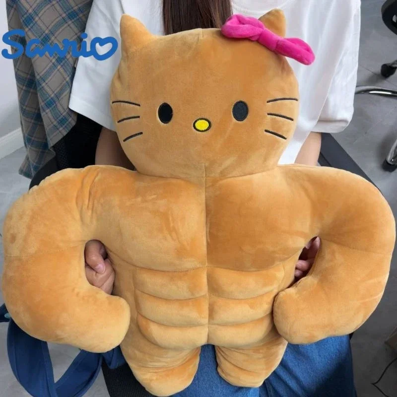 40-58cm-Muscle-Hello-Kitty-Sanrio-Anime-Cartoon-Cute-Funny-Muscle-Dolls ...