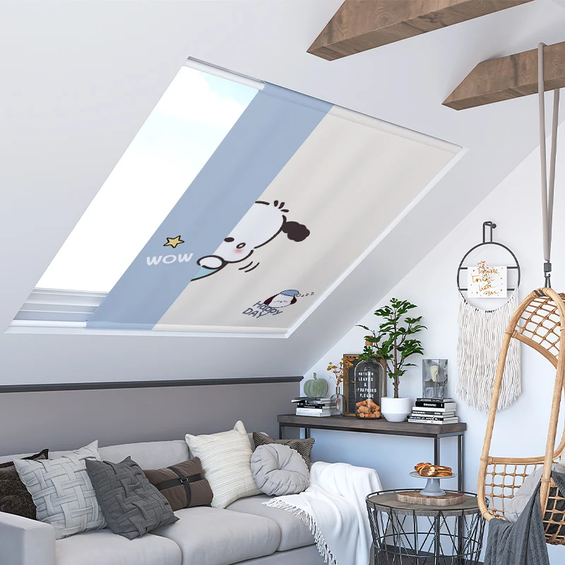 Custom-made Sunroad Skylight Blackout Blinds – Recessed No-Drill Shades ...