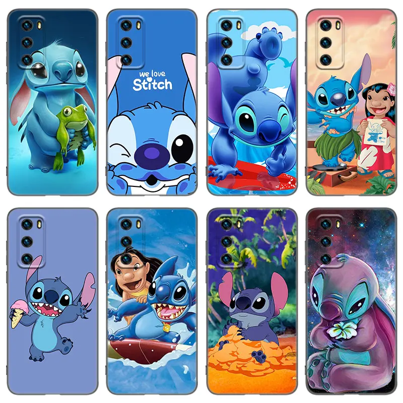 Anime Lilo & Stitch Phone Case For Huawei P8 P9 P10 P20 P30 P40 Lite ...