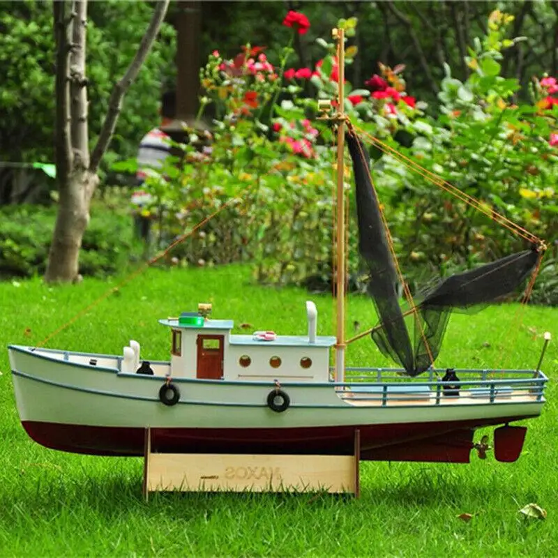 RC-model-fishing-boat-NAXOS-motor-yacht-FRP-Hull-and-Plywood-Boat-DIY ...