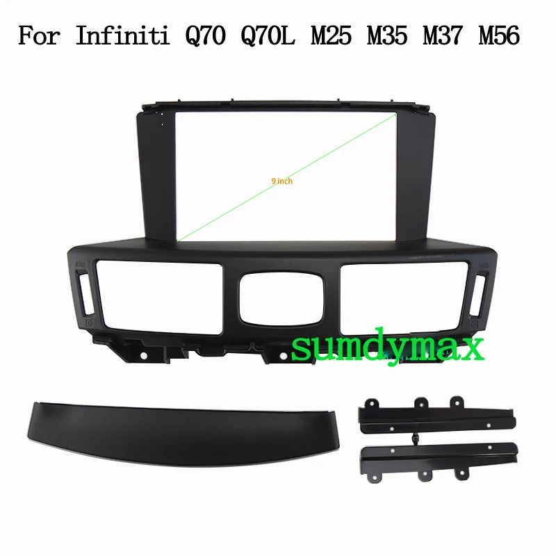 9" Car Radio Frame for Infiniti Q70 Q70L M25 M35 M37 M56 Audio GPS ...