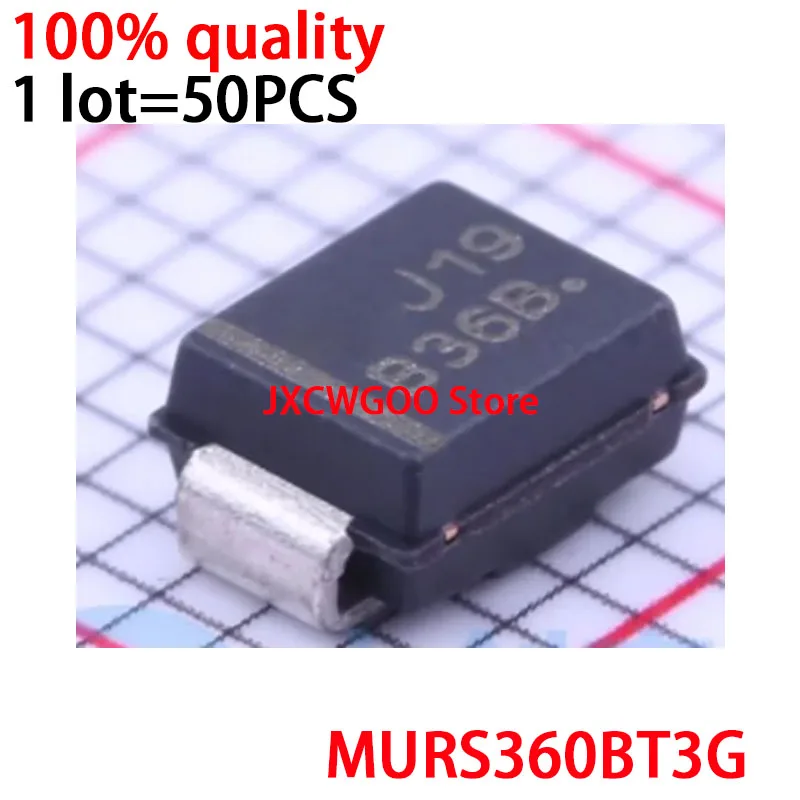 50PCS-MURS360BT3G-MURS360B-MURS360-marking-B36B-SMB-DO-214AA-New ...