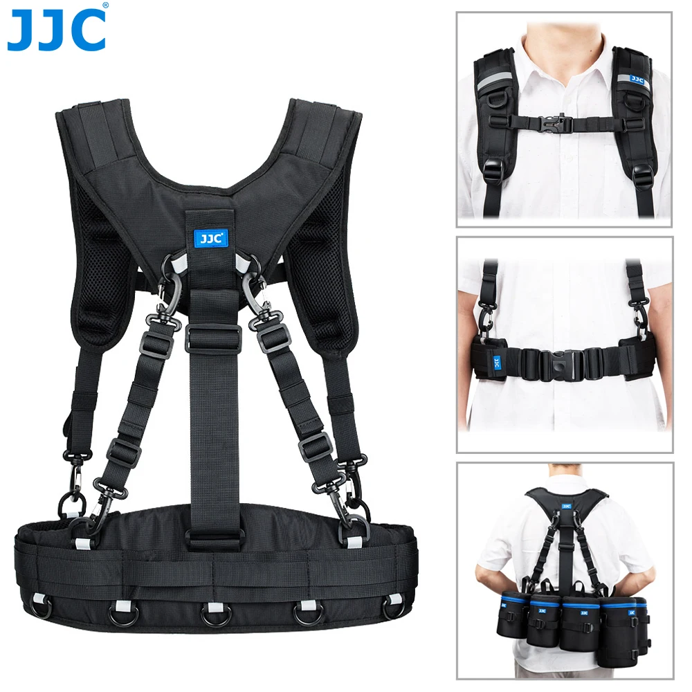 JJC Camera Shoulder Strap Waist Belt Harness System for Canon Nikon ...