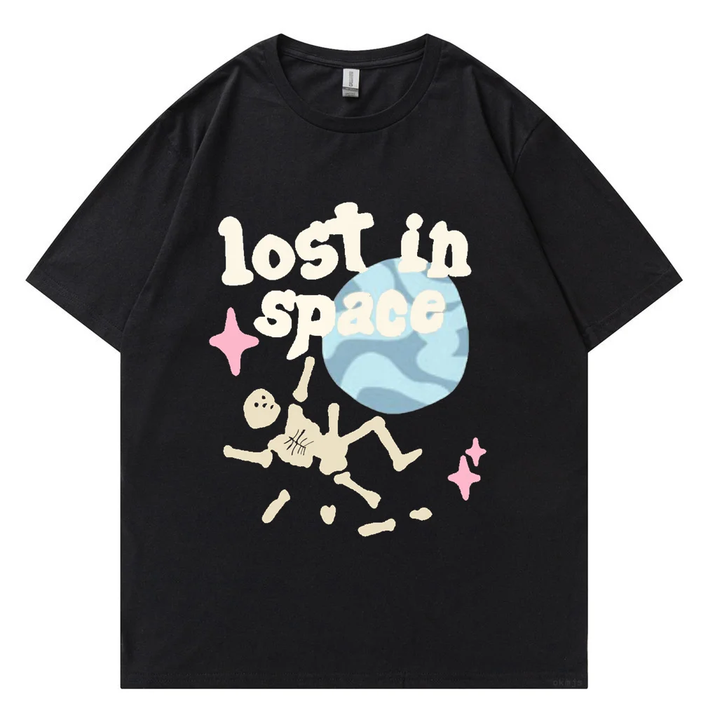 Punk-Streetwear-Tshirt-Hip-Hop-Skull-Skeleton-Letter-Planet-Print ...