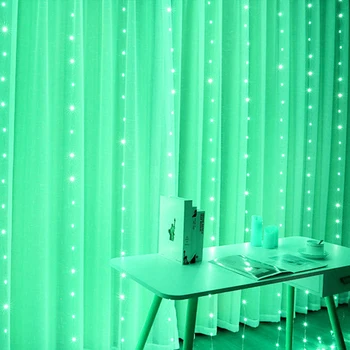 Christmas Usb Led Curtain Light Garland Rainbow Festoon String Light ...