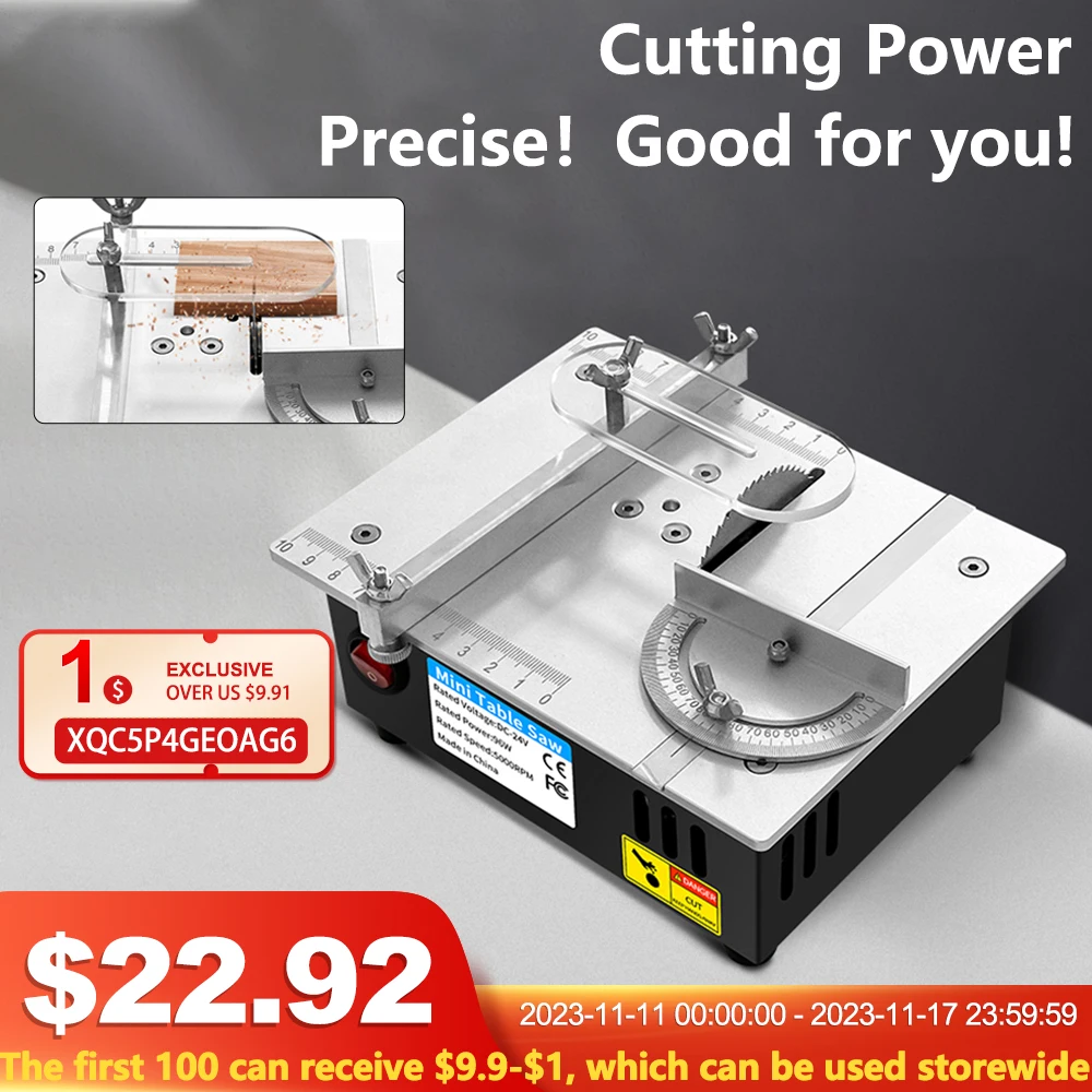 96W-24V-Mini-Multifunctional-Table-Saw-Electric-Desktop-Saws ...
