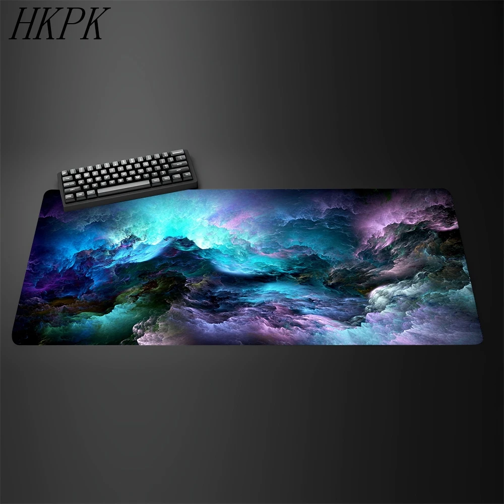 Galaxy Gaming Mouse Pad Universe Space Solar Planet Deskmat Rubber Mat ...