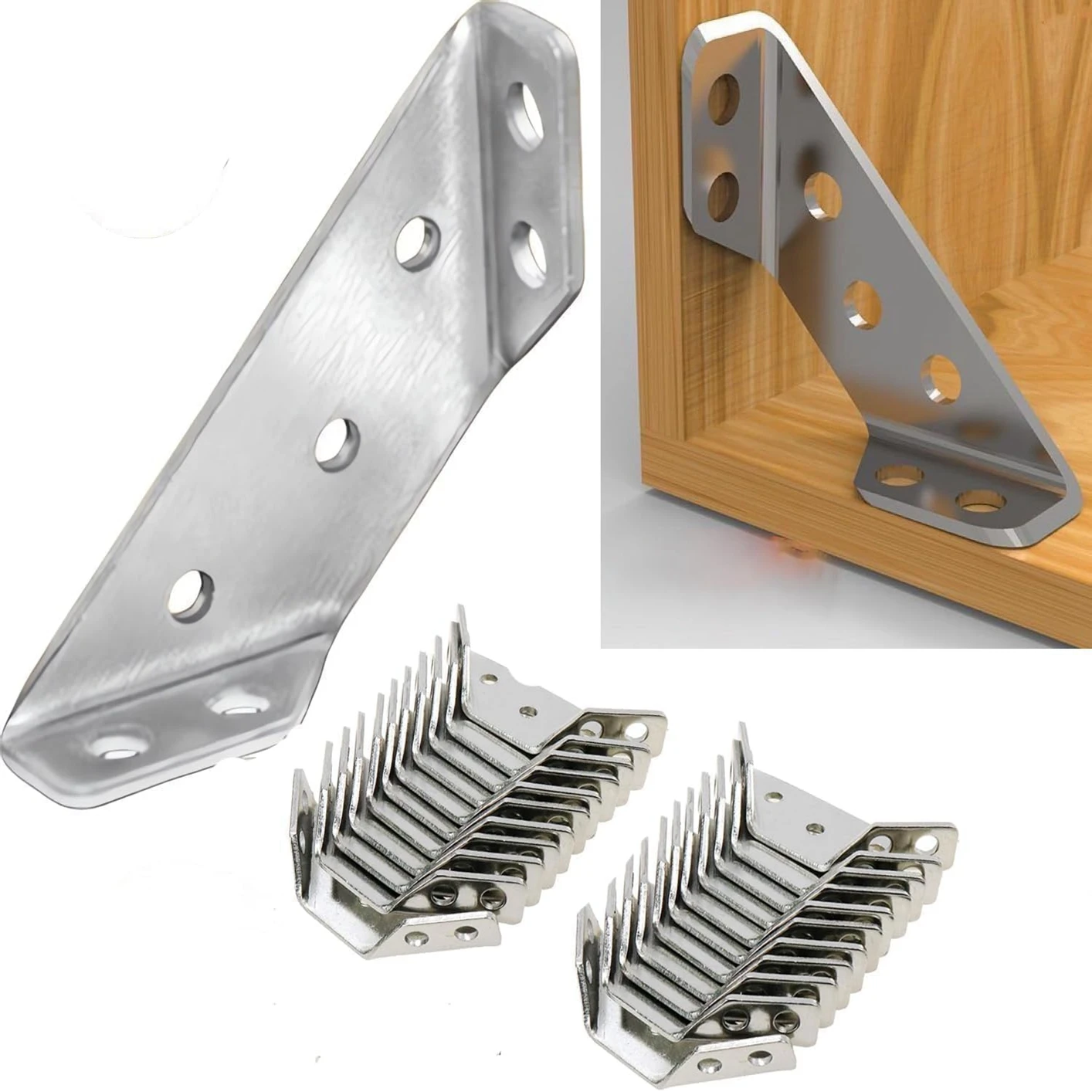 5-20pcs-Corner-Braces-Joint-Stainless-Steel-Angle-Code-Bracket ...