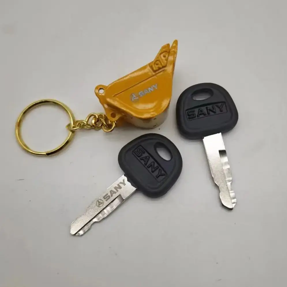 For-Sany-For-Excavator-Heavy-Equipment-Keychain-Key-For-SY55-60-75-135 ...