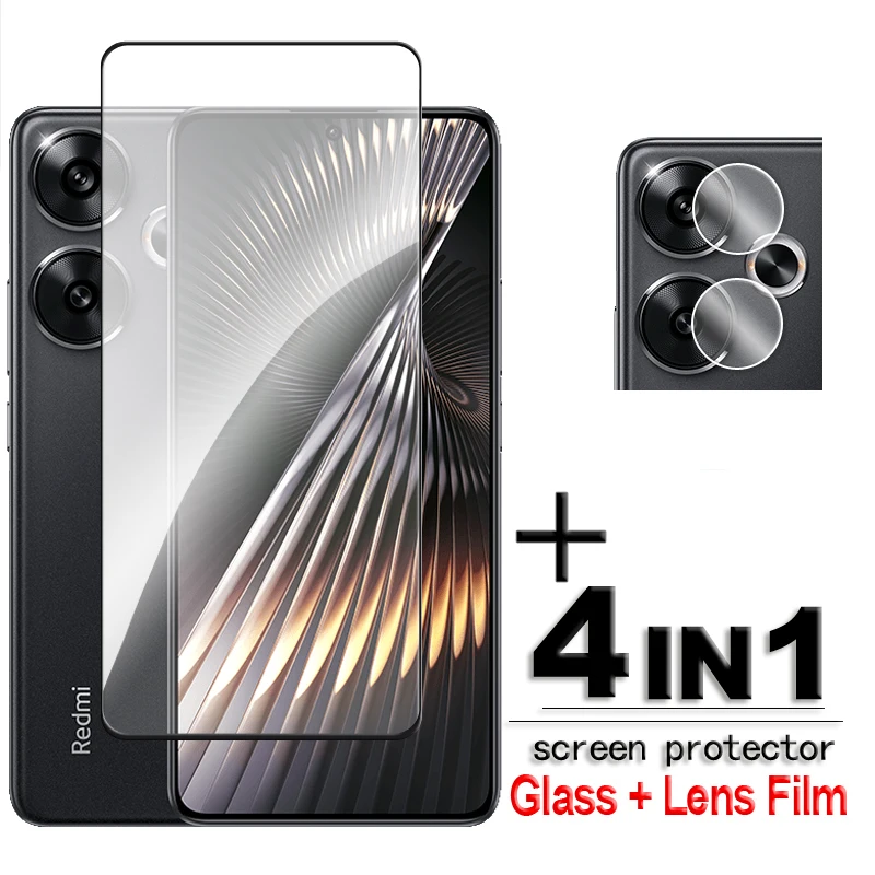 For Redmi Turbo 3 Glass For Redmi Turbo 3 5G Tempered Glass 2.5D Full ...