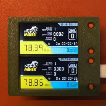 offical Nerdminer S19Mini Bitcoin Nerd Miner Hashrate 2* 78KH/s V1.6.3 Bitcoin btc Lottery Miner ...