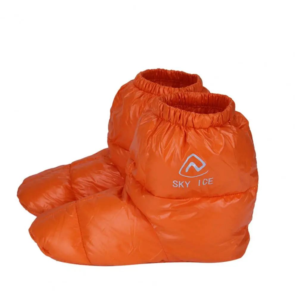 Winter Warm Down Booties Socks Outdoor Camping Tent Foot Warm Covers ...