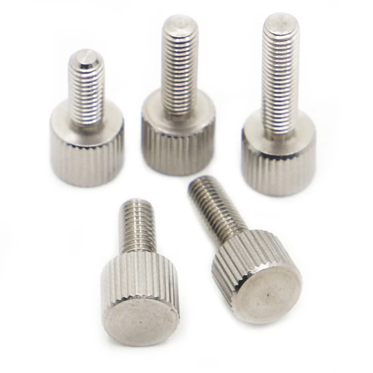 304 Stainless Steel Knurl Flat Round Head Hand Tighten Thumb Screw Chassis Thumb Bolt Adjust ...