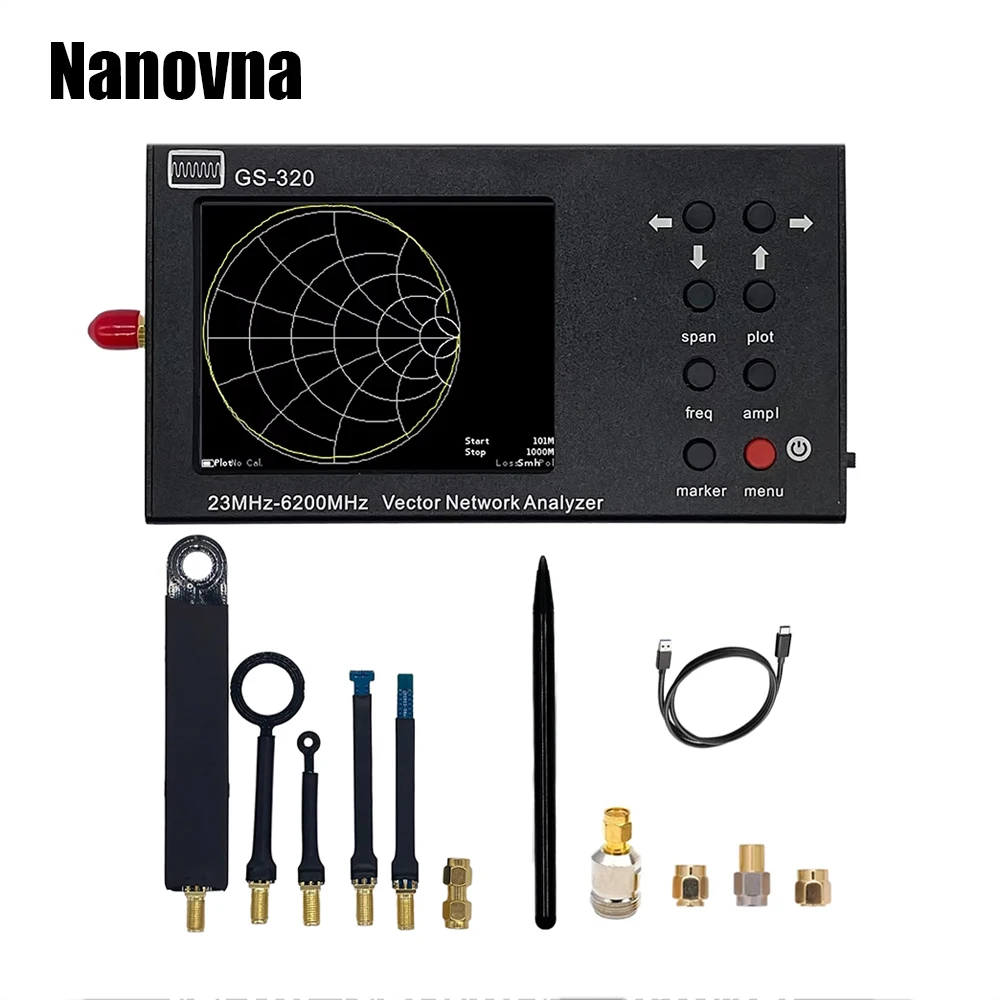 Nanovna-GS320-Vector-Network-Analyzer-6GHz-RF-Antenna-Measuring-Voltage ...