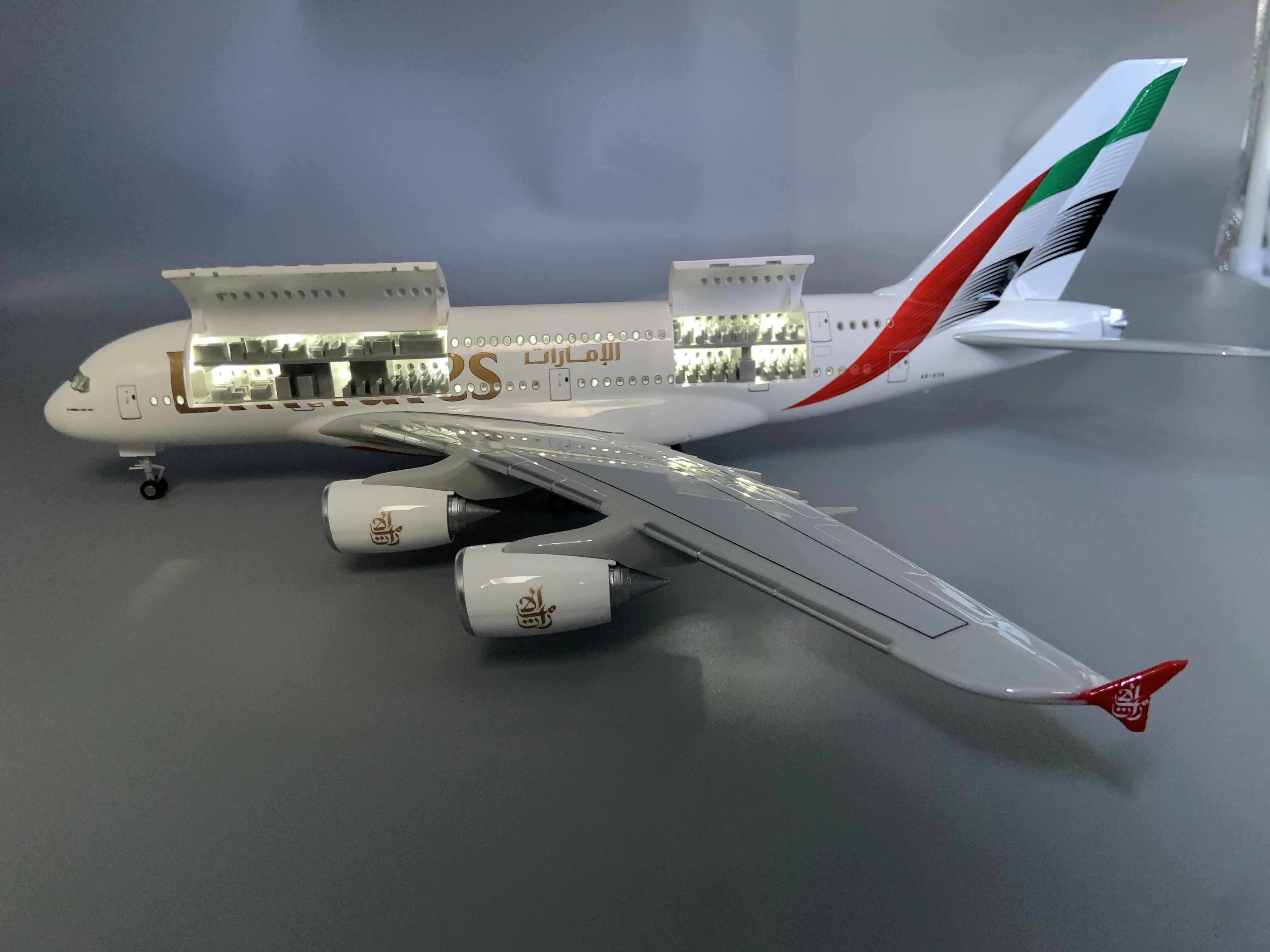 Scale 1/160 New Emirates A380 Model Resin For Emirates Airlines ...