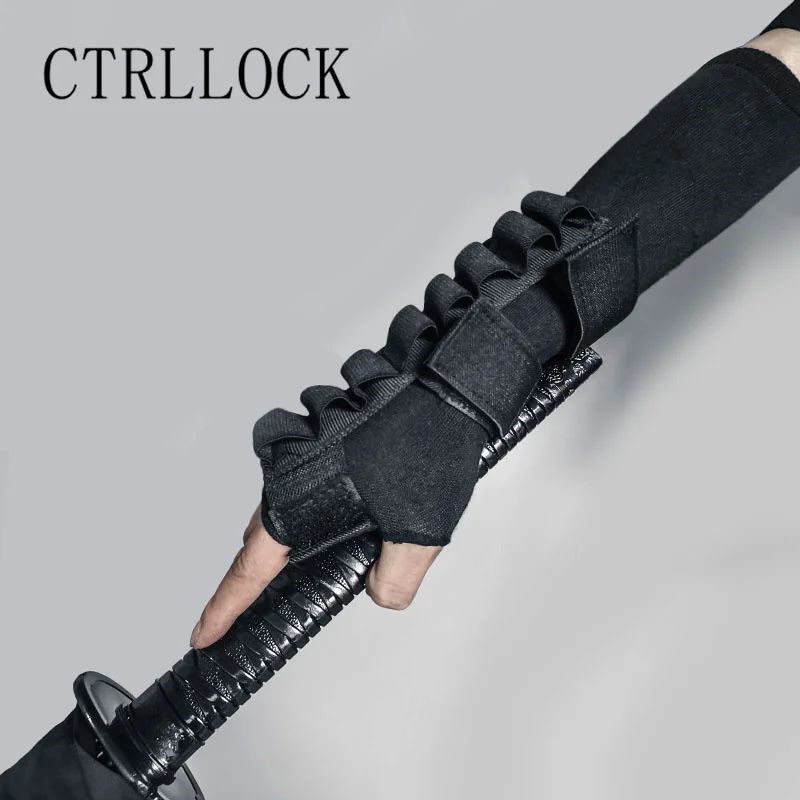 CTRLLOCK-guantes-con-hebillas-de-correa-Ninja-Techwear-guantes-negros ...