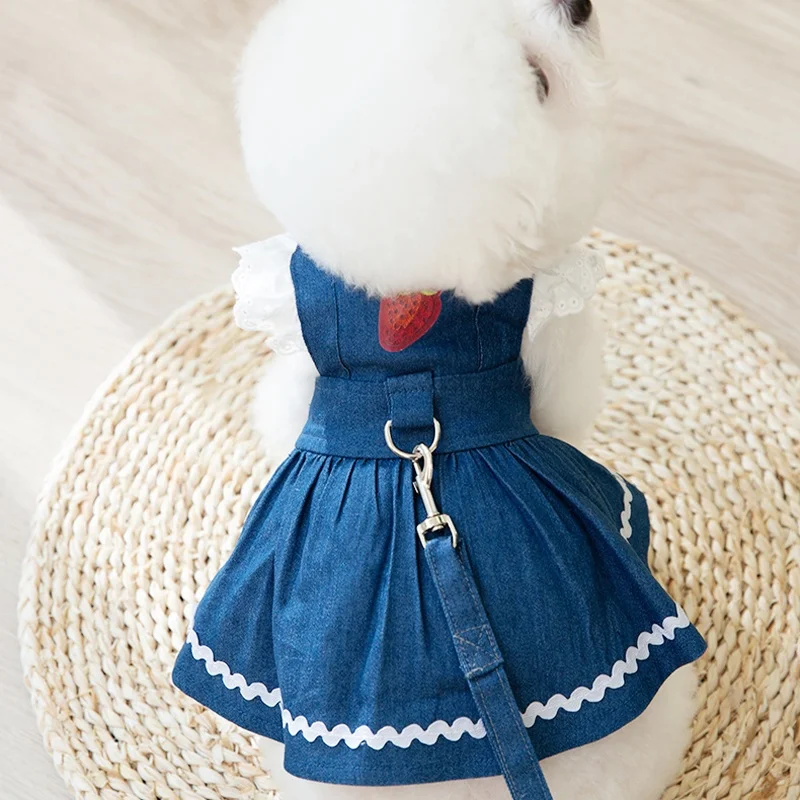 Vestido-de-estilo-princesa-para-perro-Falda-vaquera-para-perro-peque-o ...