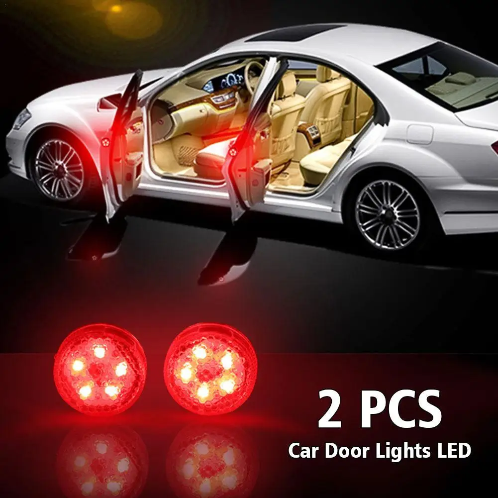 2pcs-Red-Car-Door-Lights-LED-Car-Opening-Door-Safety-Warning-Anti ...