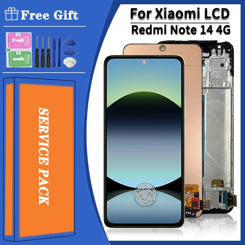 6.67" AMOLED For Xiaomi Redmi Note 14 4G LCD Display Touch Digitizer ...