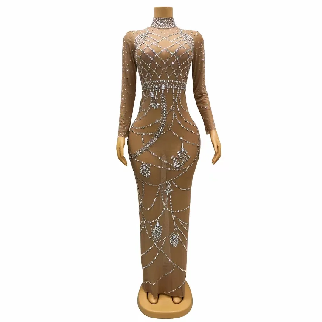 Luxury-Rhinestone-Evening-Party-Birthday-Celebrate-Birthday-Dresses ...